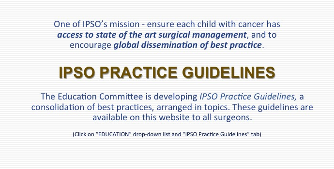 The International Society of Paediatric Surgical Oncology